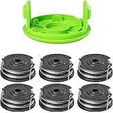 Amazon.com : Greenworks 0.065" Single Line Auto-Feed String Trimmer Spools (6-Pack ...