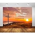 Amazon.com : BELECO 7x5ft Fabric Sunset Jesus Christ Cross Backdrop ...