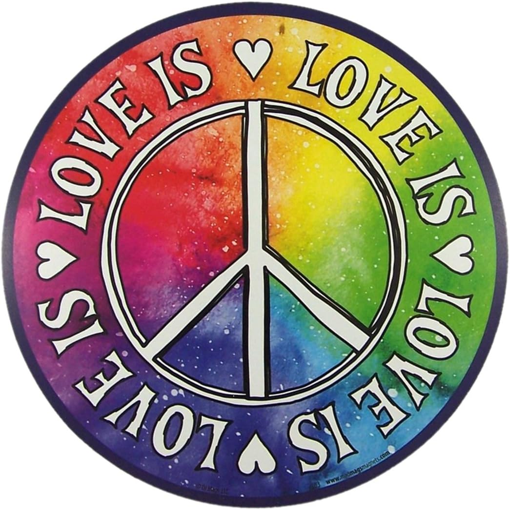 Exterior Accessories Colorful Peace Sign Magnet for Car Locker or ...