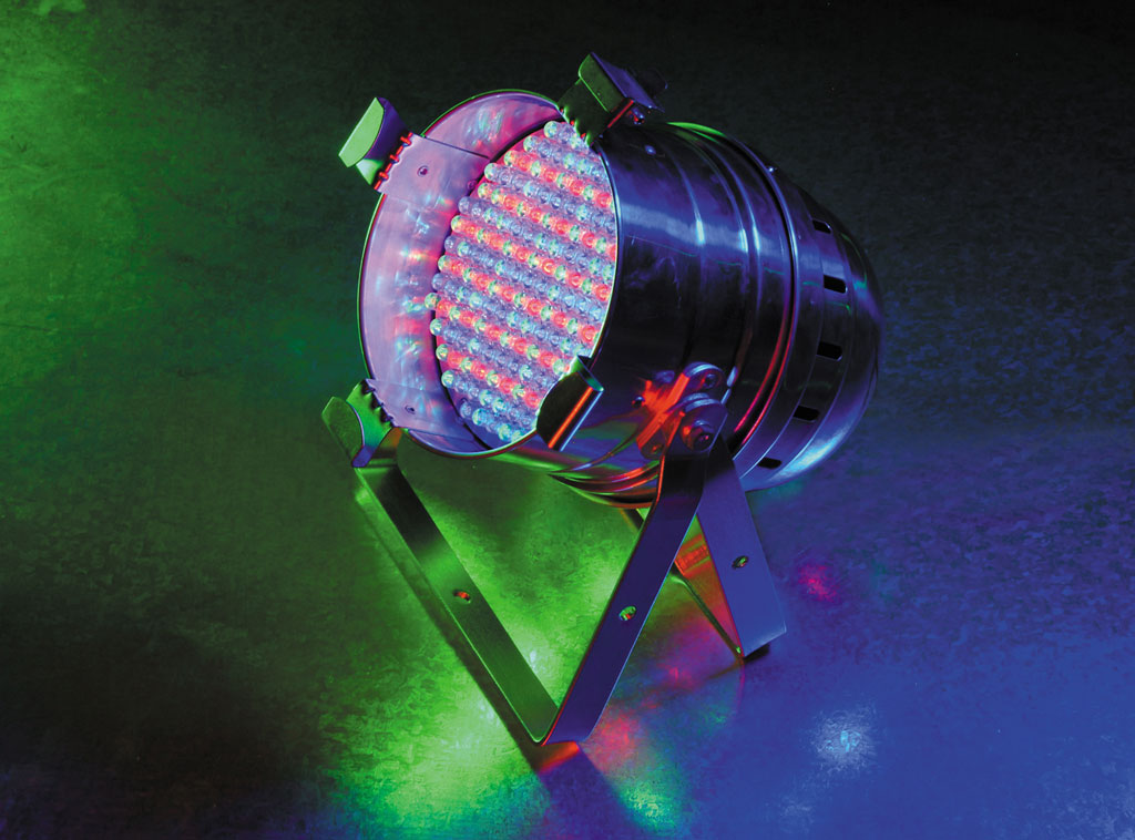 American Dj 64 Led Pro Polished Led RGB Color Mixing Wash Light ...