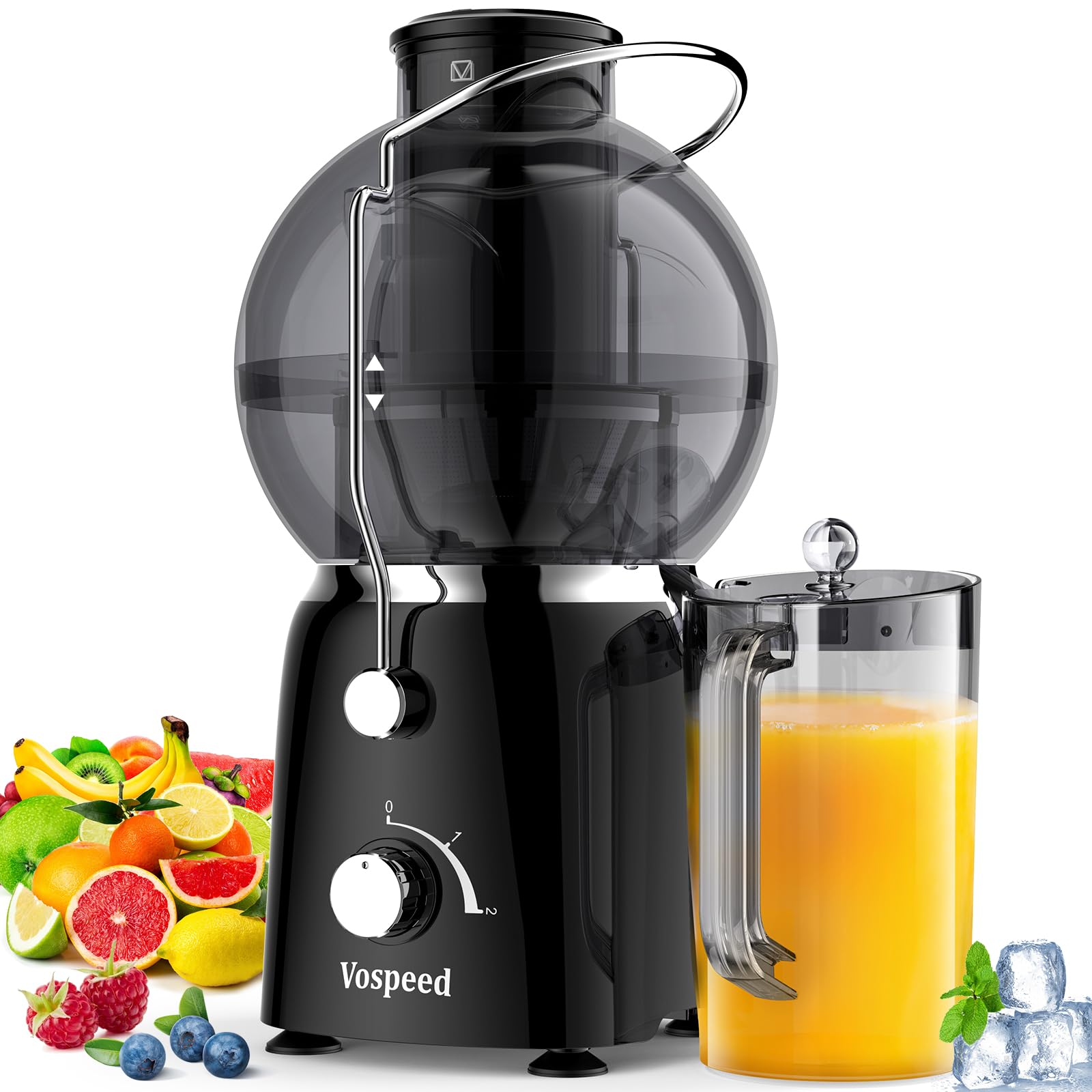 Juicer Maker,Vospeed Juicer Machines,750W juicer machines vegetable and ...