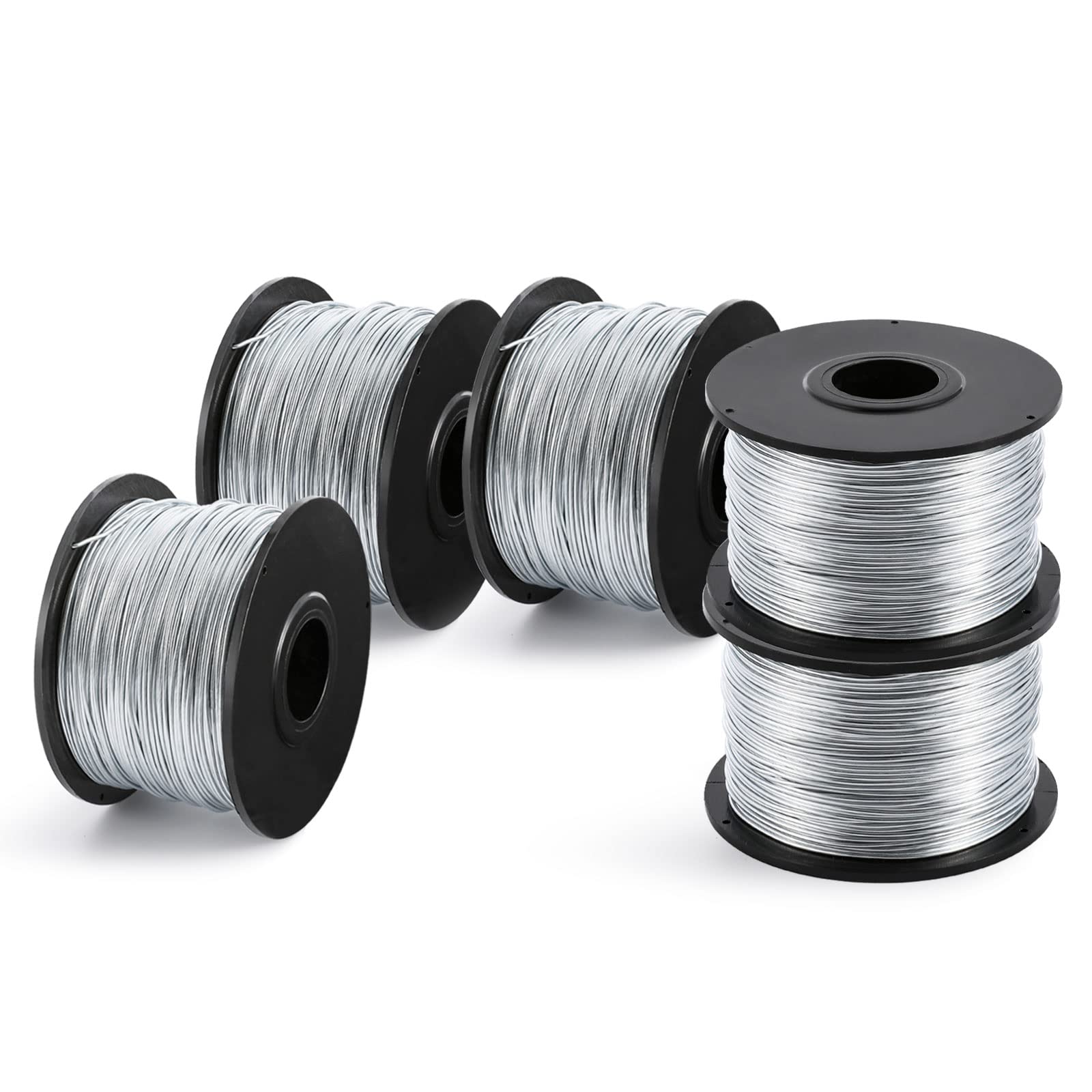 NEWTRY 5pcs Rebar Tie Wires 360ft 0.8mm for NEWTRY Black or Green or ...