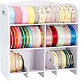 Amazon.com: Krafetto Small Roll Ribbon Storage Organizer Rack, Wall ...