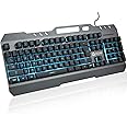 Amazon.com: KLIM Lightning Gaming Keyboard - New 2023-7 LED Colors ...
