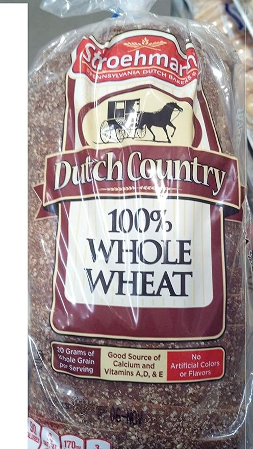 Stroehmann Dutch Country 100% Whole Wheat Bread. 2 Pack: Amazon.com ...