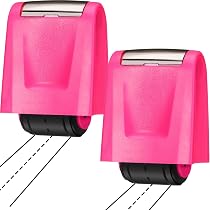 Confidential Roller Stamp 2-Pack Double Stack Dashed Line Roller Stamp ...