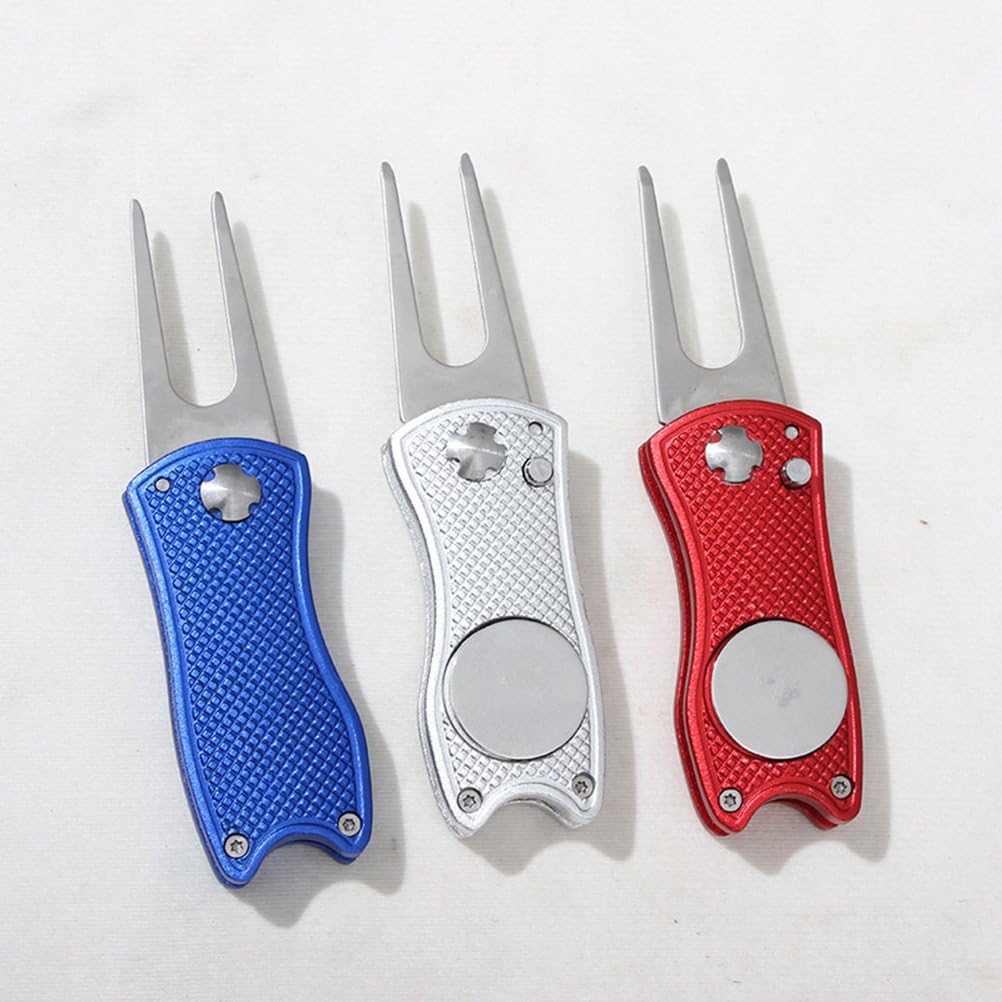 VORCOOL 3pcs All Metal Stainless Steel Foldable Golf Divot Repair Tool ...