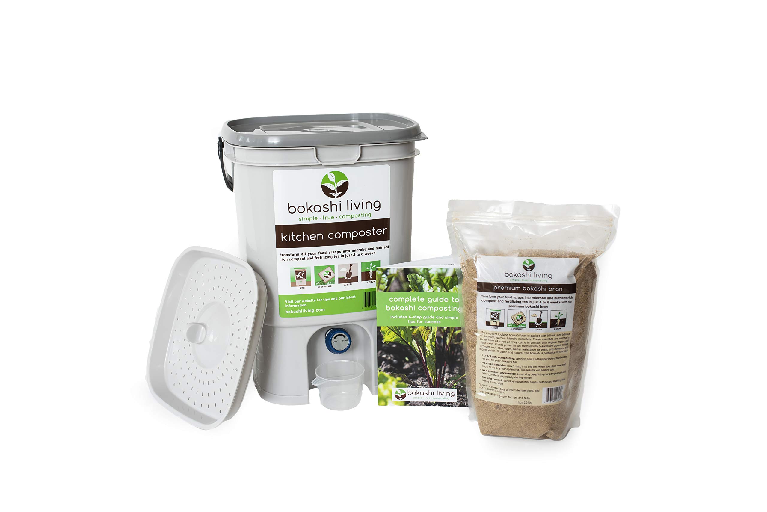 Mua Premium Bokashi Composting Starter Kit (Includes 1 Bokashi Bin, 2 ...