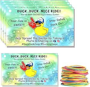 Amazon.com : Duck Tags - You've Been Ducked Card, Duck Ducking Game ...