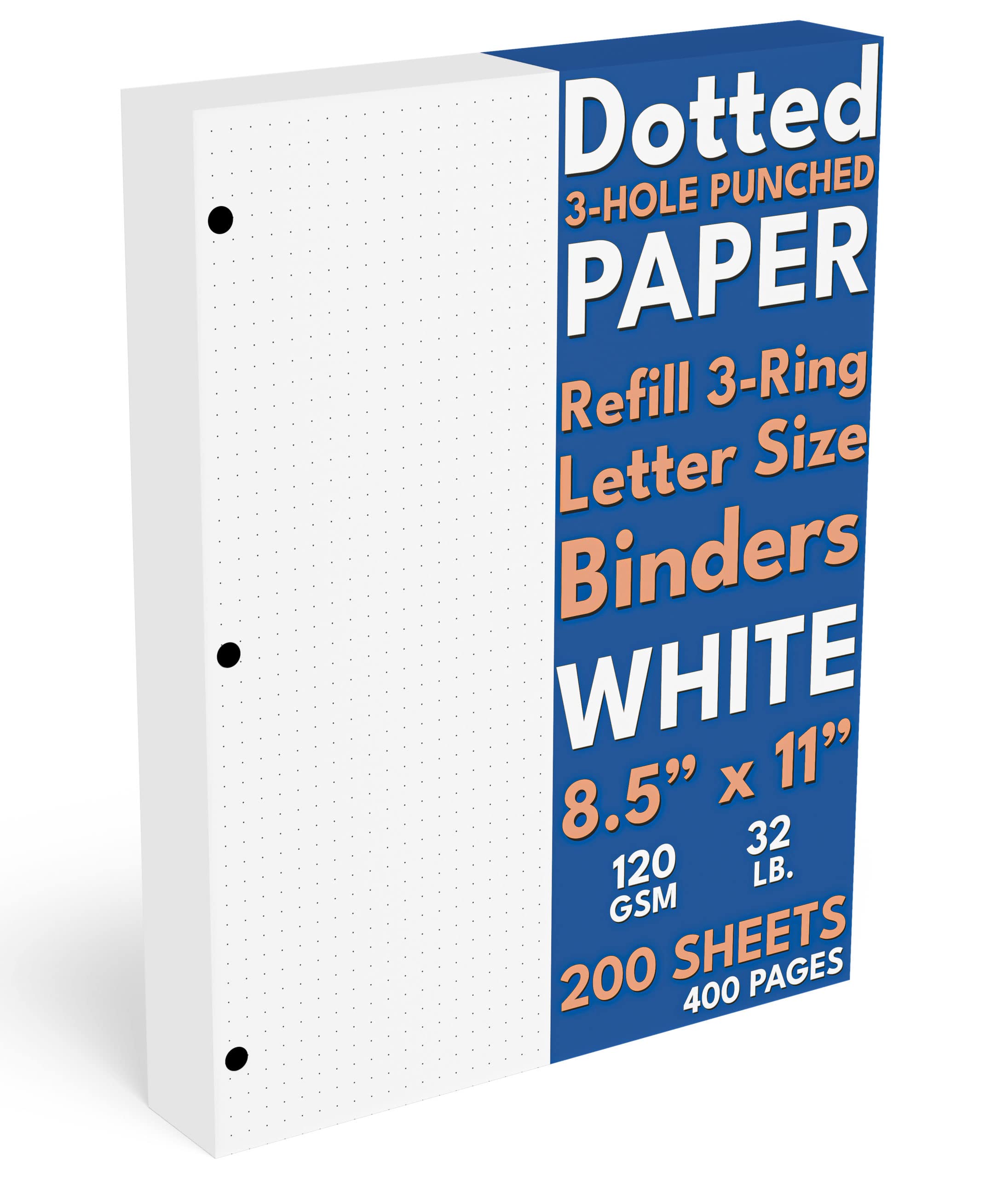 Mua Dotted Grid Paper, Letter Size, 3-Hole Punched, 200 Sheets/400 ...