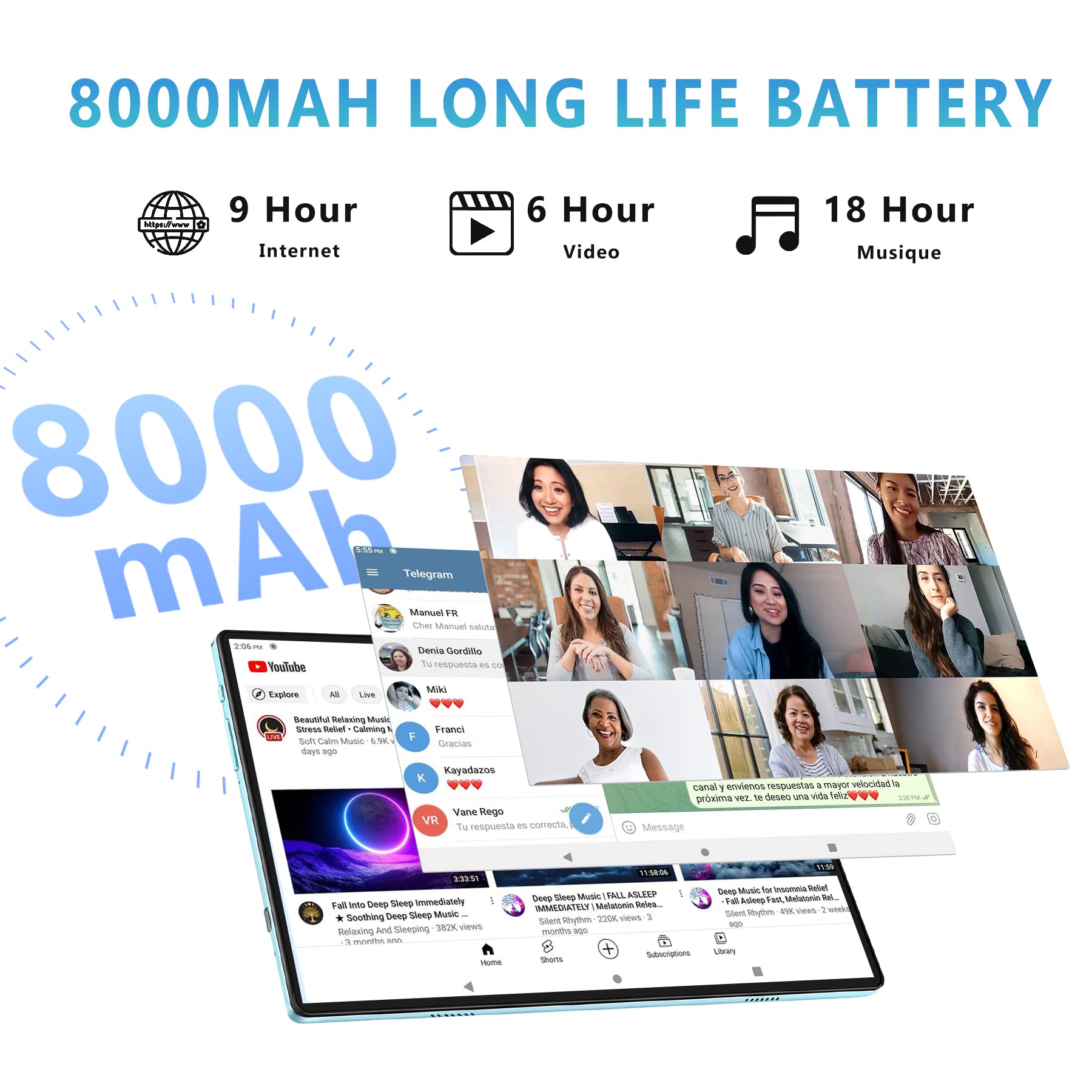 Mua FACETEL 2023 Newest Tablet 10 inch Android 11 Tablet 2 in 1 Tablet ...