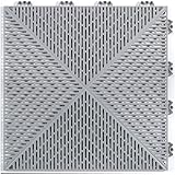 Amazon.com: Mats Inc. Bergo Unique Floor Tiles 14.9" x 14.9" Graphite ...