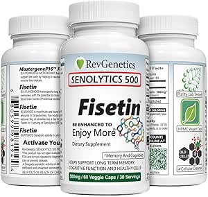 Amazon.com: SENOLYTICS 500: Fisetin 500 mg : Health & Household