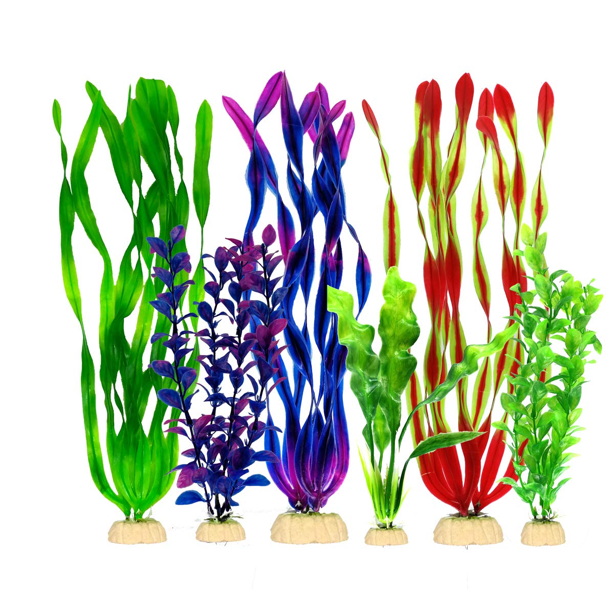 Artificial Aquatic Plants - Large Aquarium Plants Plastic Fish Tank ...