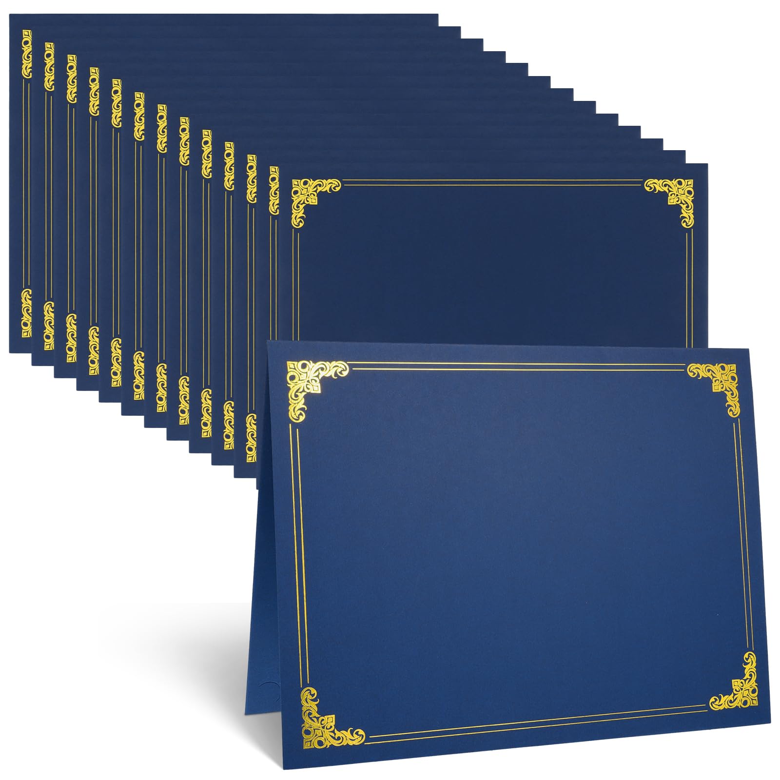 Mua Certificate Holders, 12 Pack Navy Blue Diploma Holders with Gold ...