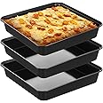 Amazon.com: RimCereal 3 Pcs Detroit Style Pizza Pan 10 x 10 x 1.8 Inch ...