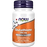 Amazon.com: NOW Supplements, Glutathione 500 mg, With Milk Thistle ...