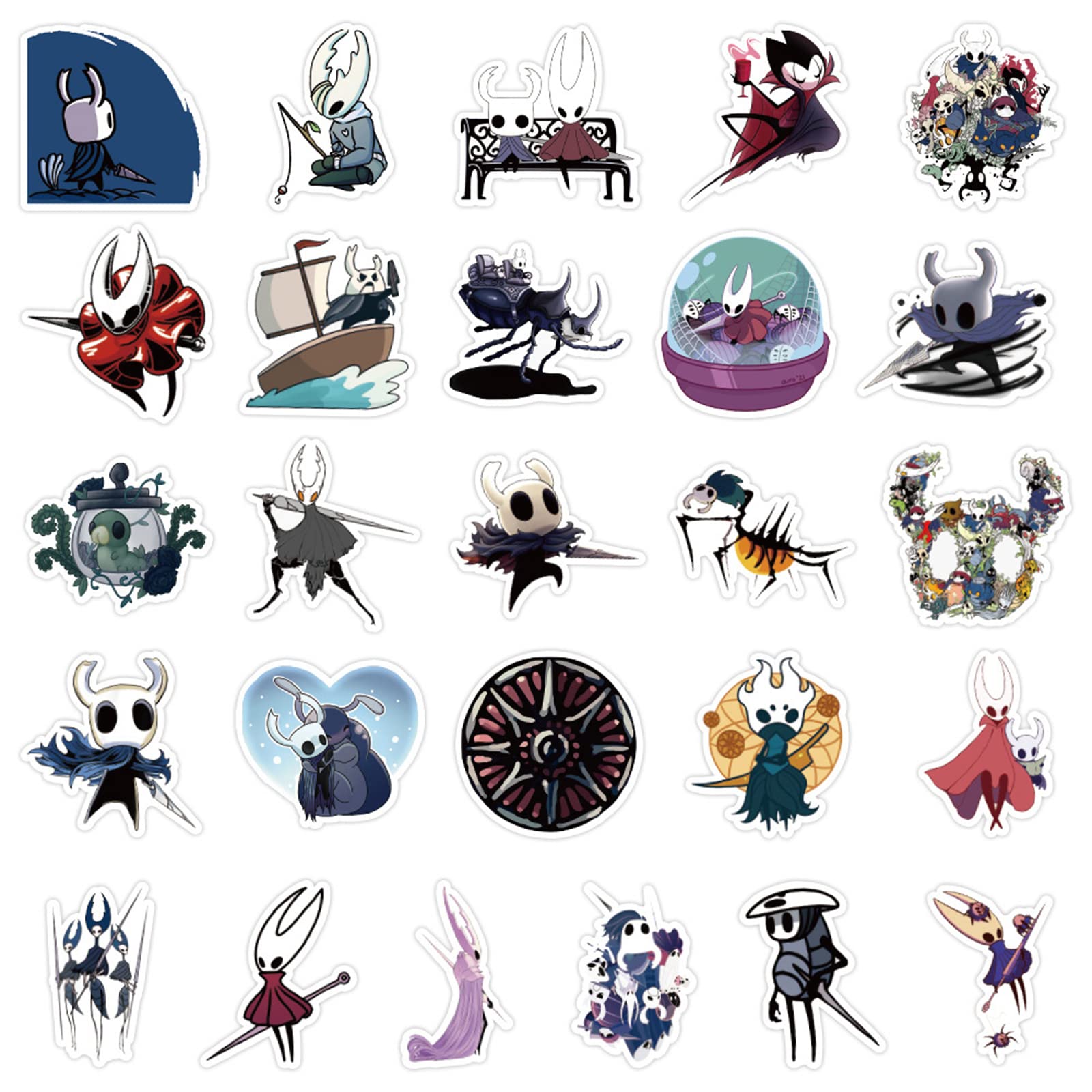 Mua Hollow Knight Stickers 50Pcs Halloween Decorations Cartoon Game ...