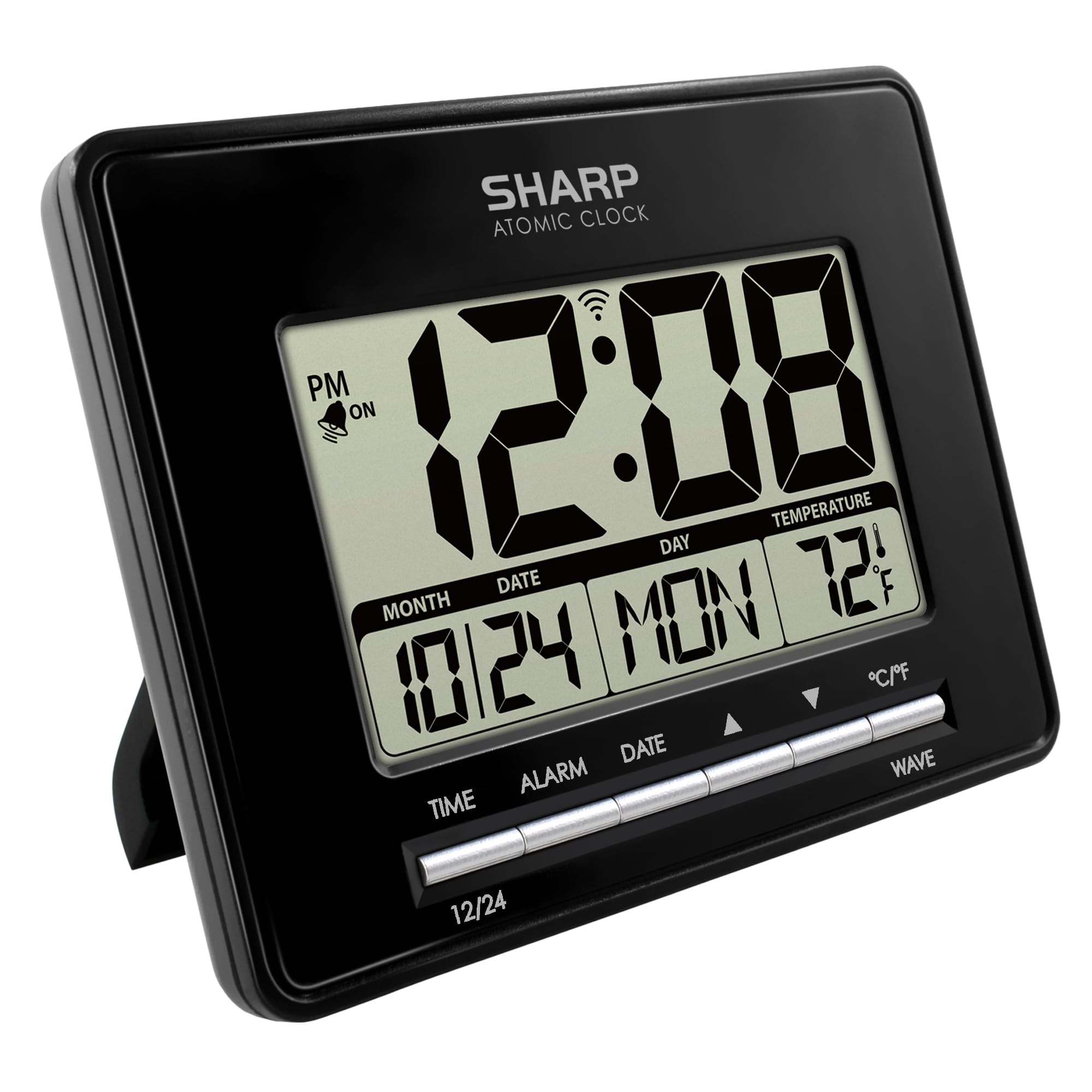 Mua Sharp Atomic Desktop Clock – Auto Set Digital Alarm Clock - Atomic ...