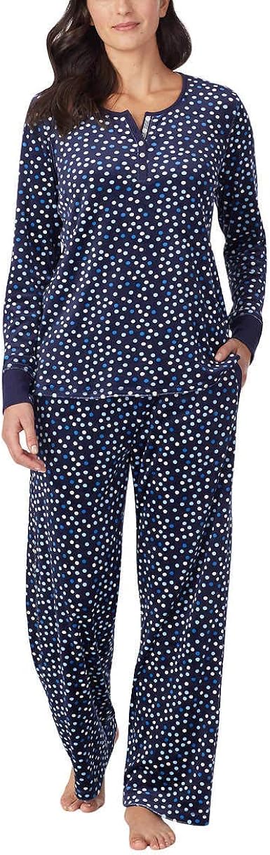 Nautica Women's 2 Piece Fleece Pajama Sleepwear Set: Amazon.co.uk: Clothing