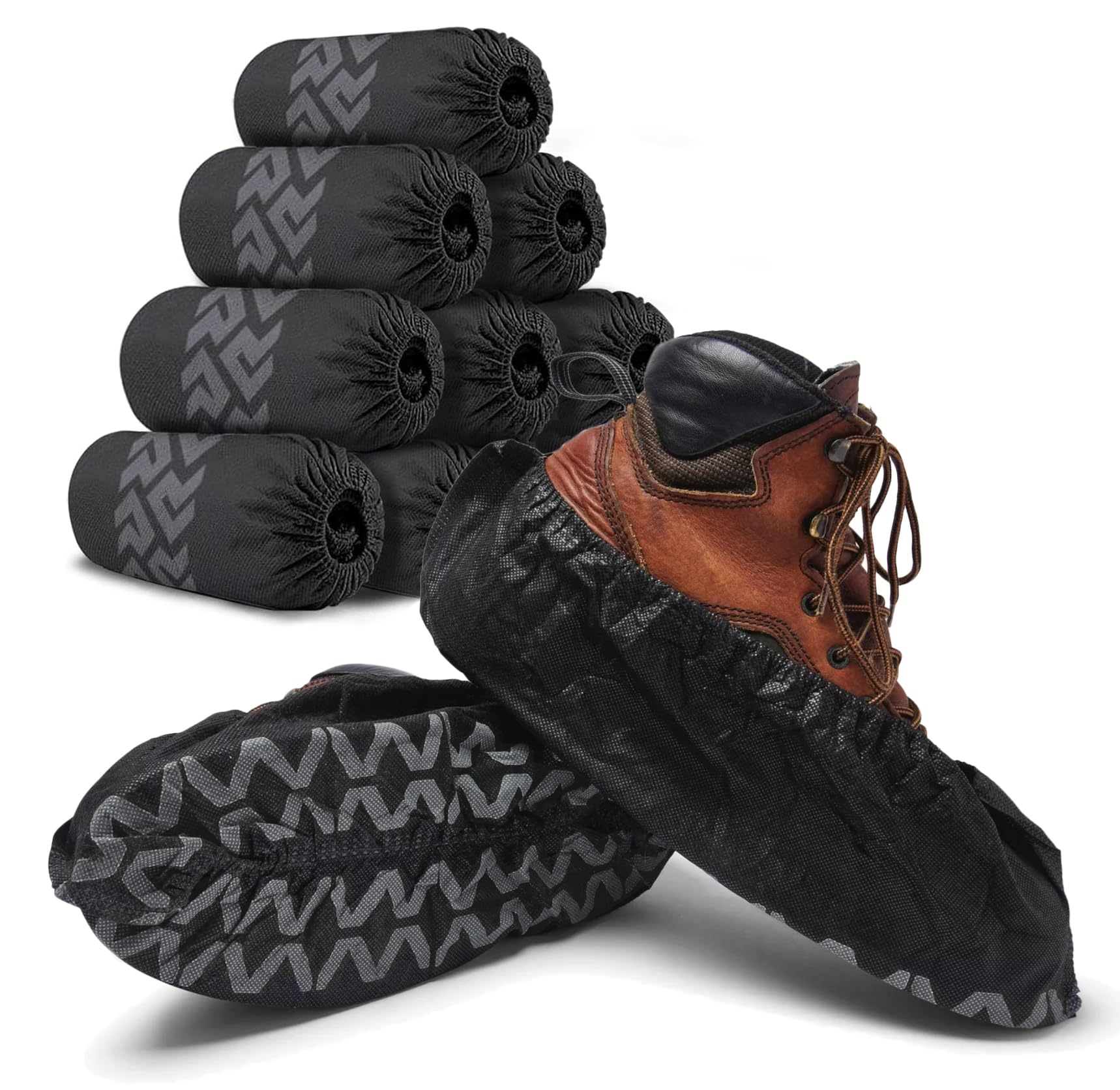 Disposable Boot & Shoe Covers 100 Pairs (200 Pack) Slip Resistant ...