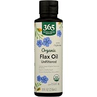 Amazon.com: 365 by Whole Foods Market, Flax Seed Oil Unfiltered High ...