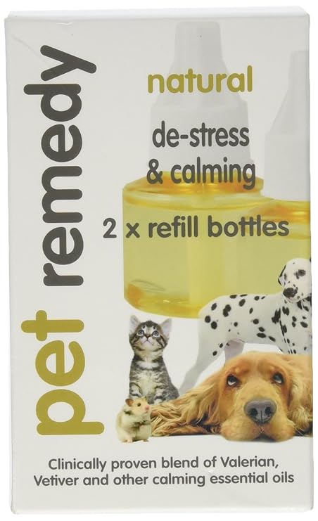 Pet Remedy Natural De-Stress and Calming Refill Pack, 40 ml, Pack of 2 ...