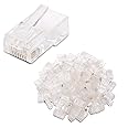 Amazon.com: Cable Matters 100-Pack Cat 6 RJ45 Modular Plugs for Large ...