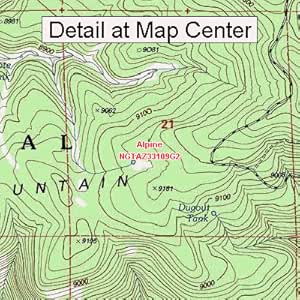Amazon.com : USGS Topographic Quadrangle Map - Alpine, Arizona (Folded ...