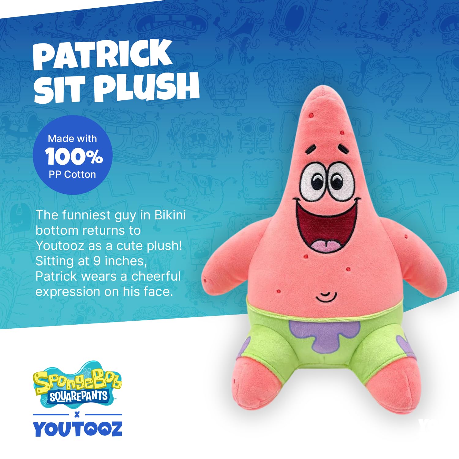 Mua Youtooz Patrick Sit Plush 9" Inch Collectible, Official Licensed ...