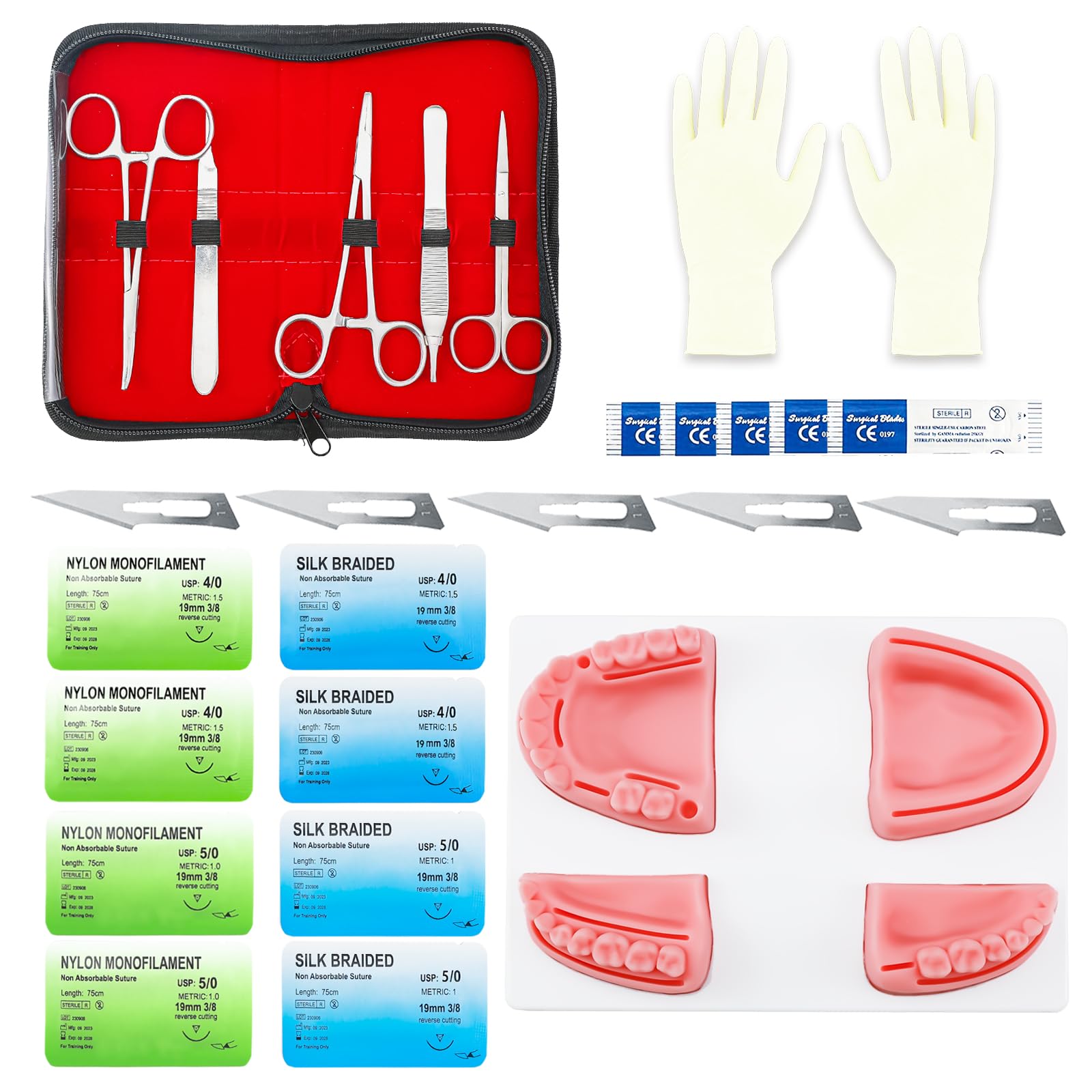 Mua Dental Suture Practice Kit - Dental Suture Training Kit for Gum Cutting & Gingival Suturing ...