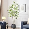 Amazon.com: Keeplush 7ft Artificial Ficus Tree with Heart-Shaped Leaves ...