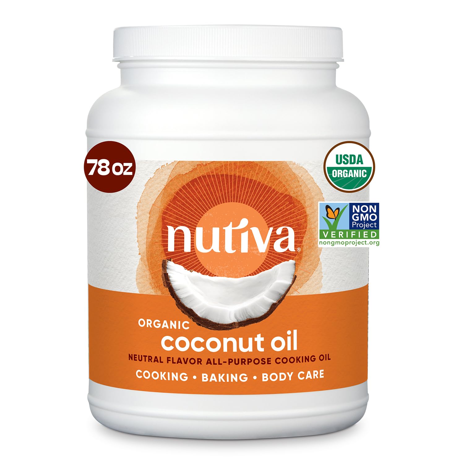 Mua Nutiva Organic Steam-Refined Coconut Oil – 78 fl oz, USDA Organic ...
