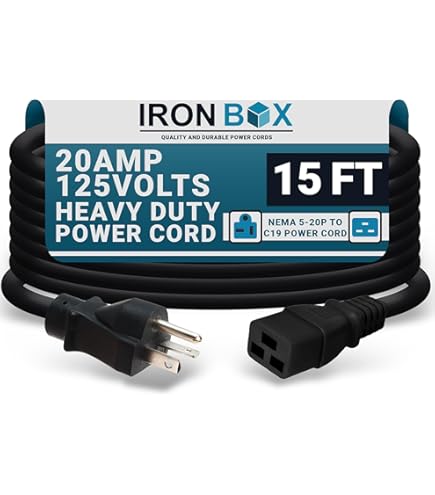 00 NEMA IEC & NEMA Contactors Iron Box L15-20R Power Cord Connector - 3 ...