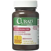Amazon.com: CURAD Sterile Iodoform Packing Strips. : Health & Household