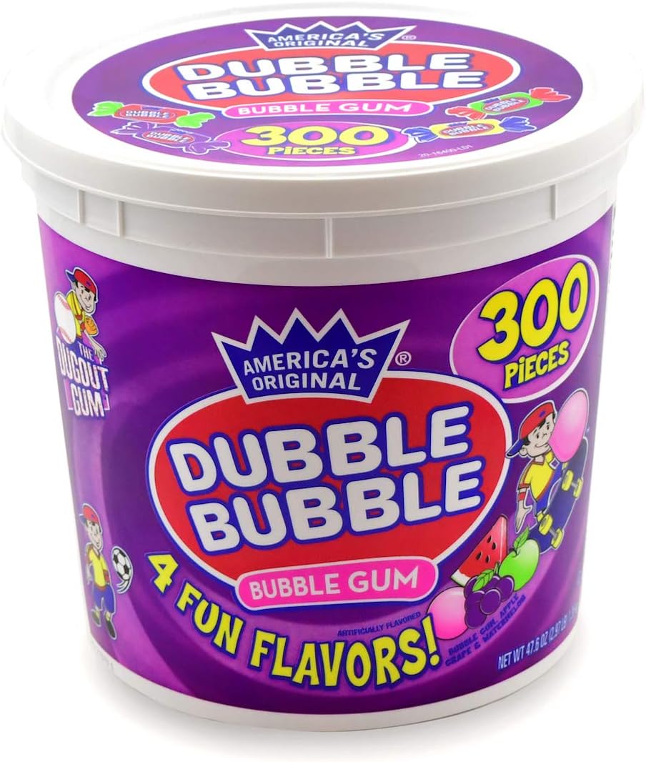 Dubble Bubble - Assorted Flavors, 300 Count Tub (P): Amazon.co.uk: Grocery