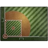 Amazon.com: Baseball Area Rugs Living Room Carpet Floor Decor (Large ...