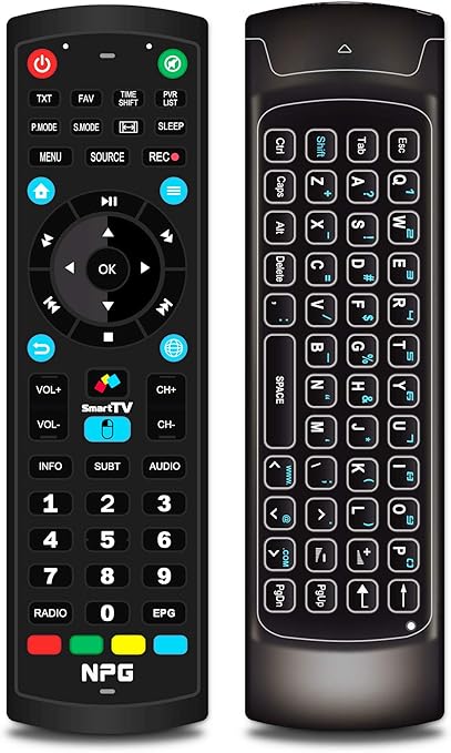 Mando a distancia con Teclado Qwerty para televisores NPG Smart TV ...