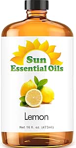 Amazon.com: Sun Essential Oils 16oz - Lemon Essential Oil - 16 Fluid ...