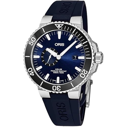 Oris Aquis Small Second Date Mens Stainless Steel Automatic Diver Watch ...