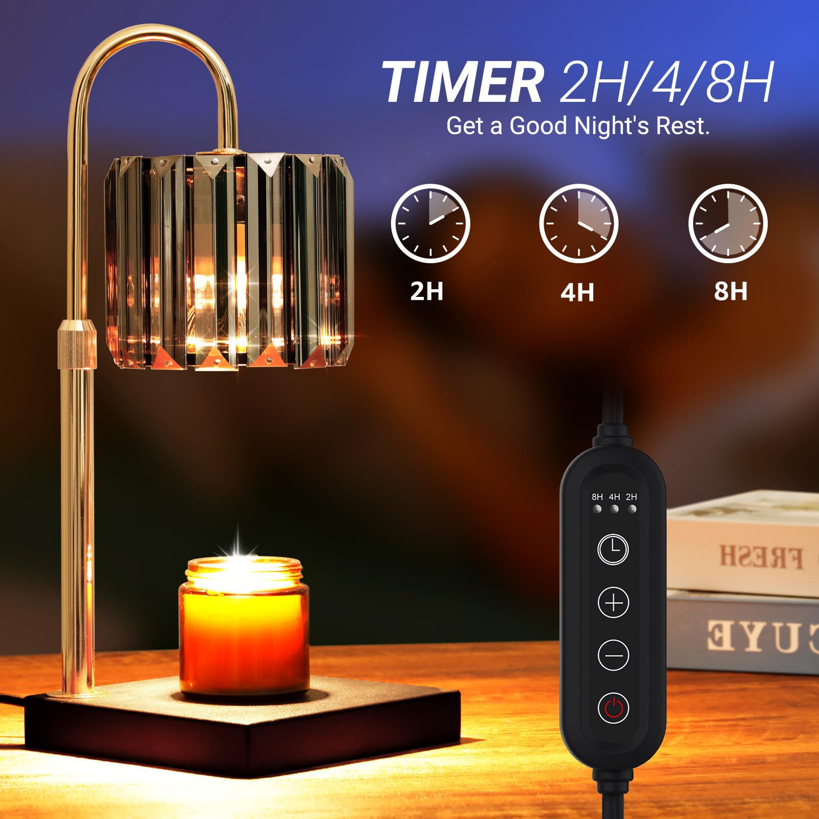 Mua Yuichoy Candle Warmer Lamp with Timer, Dimmable Electric Candle ...