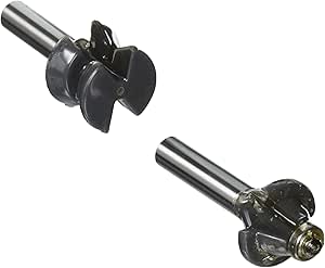 MLCS 7733 60-Degree Woodworking Edge Banding Tongue and Groove Set, 1/2 ...