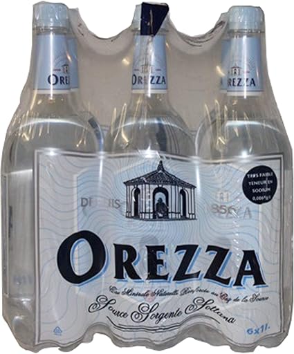 Orezza Eau Minérale Gazeuse de Corse 6 x 100 cl Pet: Amazon.fr: Epicerie