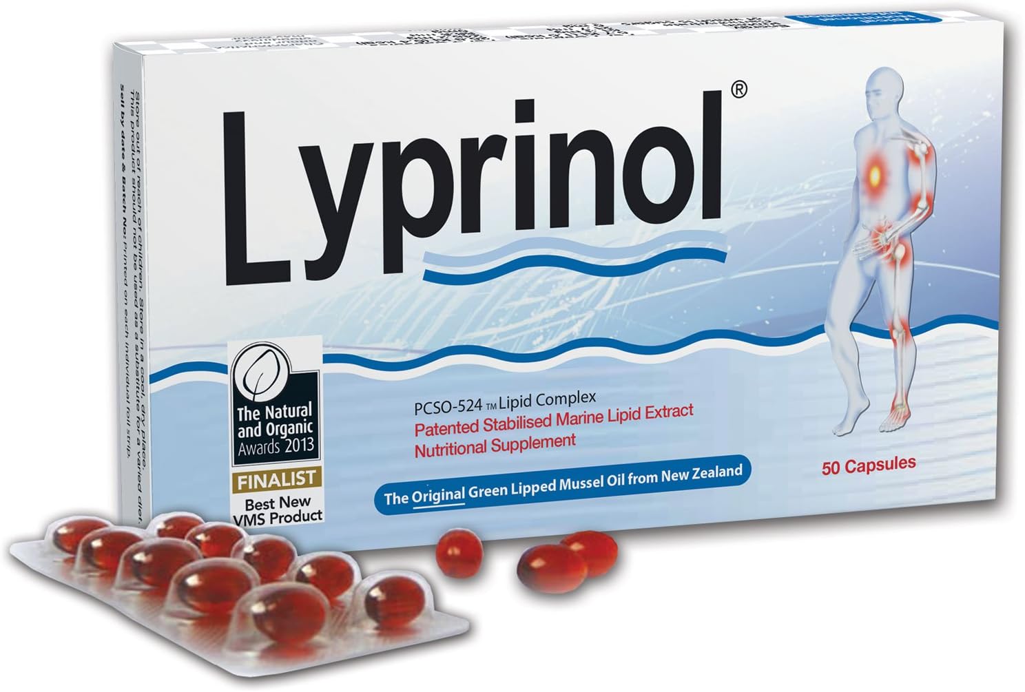 Lyprinol 50 Cápsulas - Hecha Para Los Dolores Articulares Y Rigidez ...