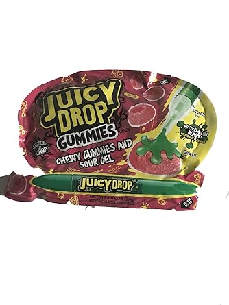 Amazon.com : Juicy Drop Gummies! Chewy Gummies And Sour Gel! Kick Your ...