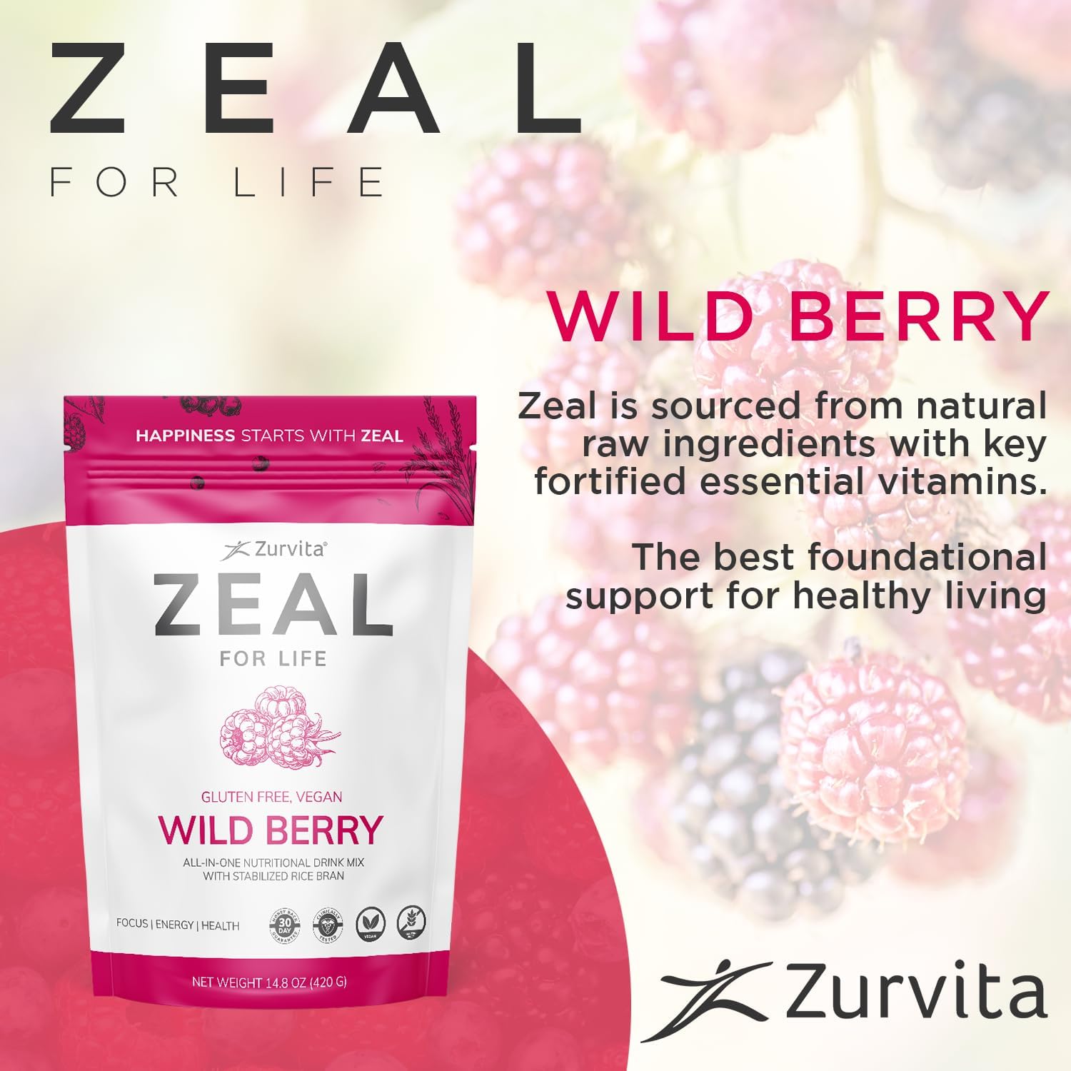 Mua Zurvita Zeal for Life 30-Day Wellness Bag - Wild Berry Flavor ...