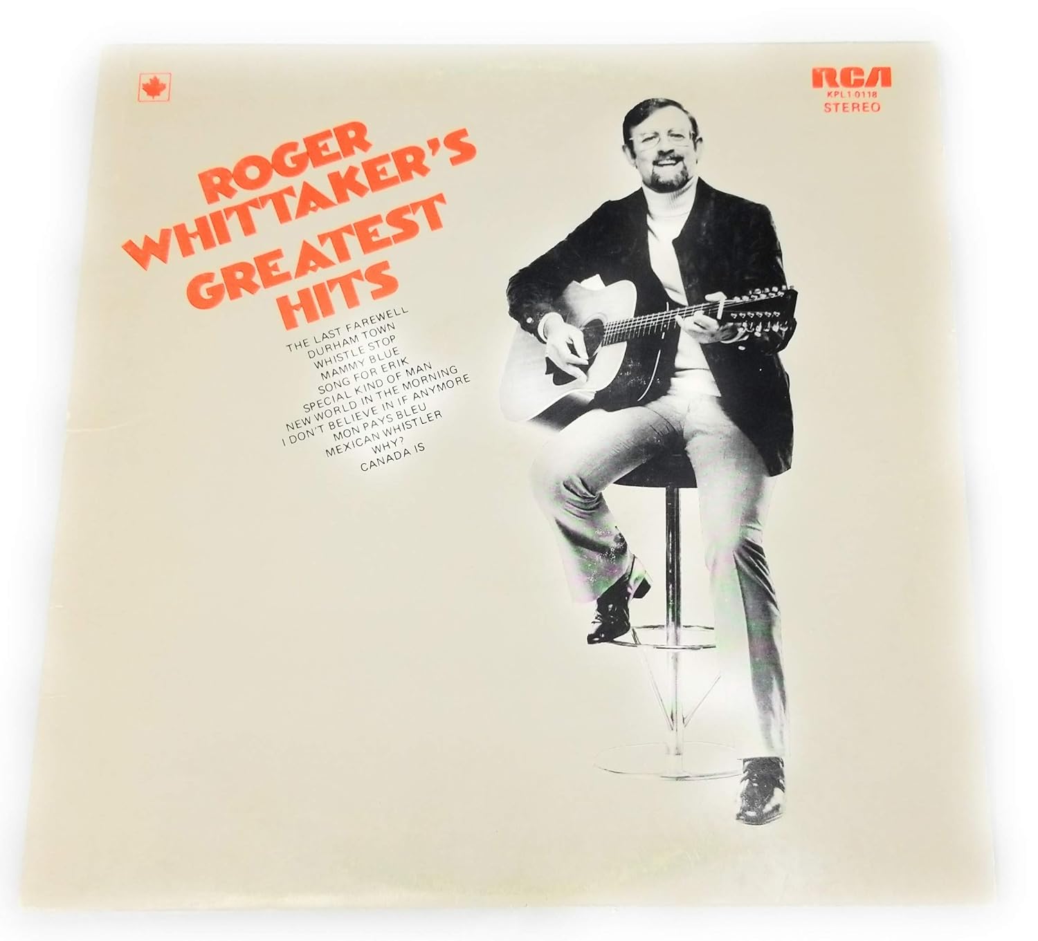 Roger Whittaker - Roger Whittaker's Greatest Hits VINYL LP – RCA Victor ...