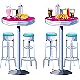 Amazon.com: Soda Shop Tables & Stools Props Party Accessory (1 count ...