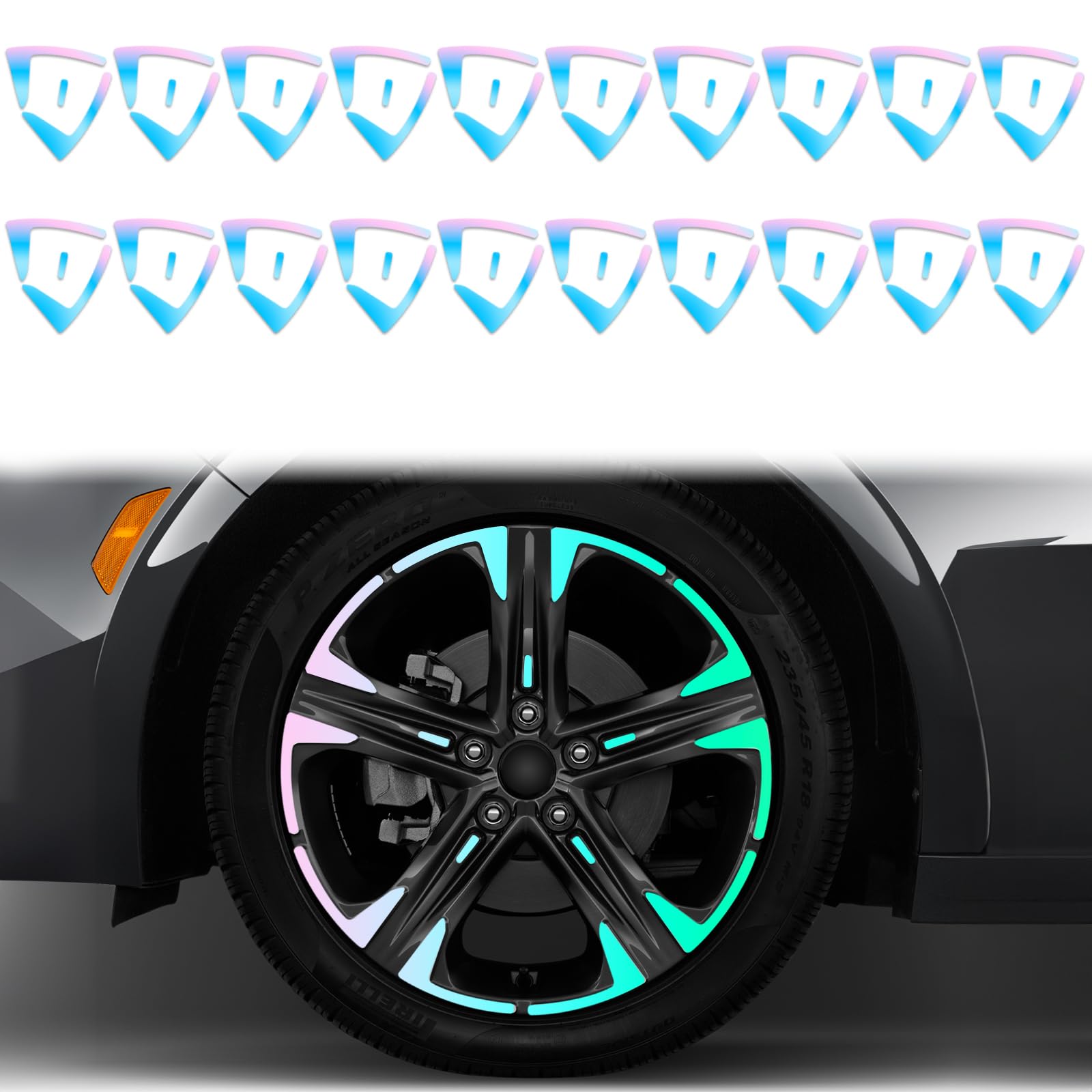 Mua Mustree Wheel Rim Vinyl Wrap fit for 2021 2022 Kia K5 18" Wheel ...