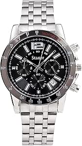 Amazon.com: Stauer Men's Jet-Setter Chronograph Watch with Stainless ...